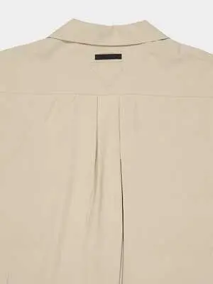 Prada Limestone Silk Bowling Shirt