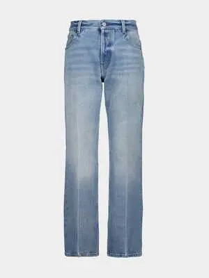 Miu Miu Sapphire Washed Denim Jeans
