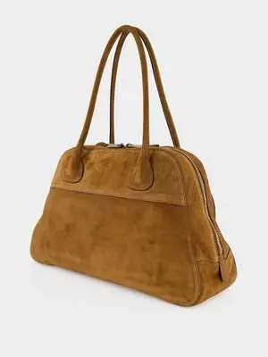 Miu Miu Suede Medium Bag With Lock Detail