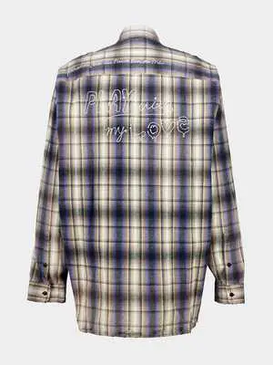 Mihara Yasuhiro Beige Vintage Check Shirt