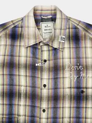 Mihara Yasuhiro Beige Vintage Check Shirt