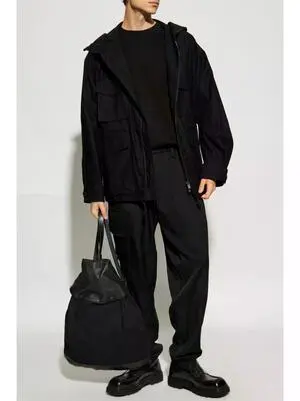 Yohji Yamamoto Zip-up Hooded Jacket