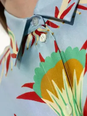 Etro X Tabby Booth Graphic-print Silk Pajamas