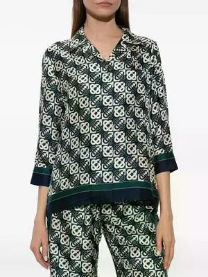 Casablanca Monogram Silk Shirt