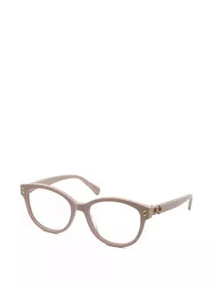 Stella McCartney Square-frame Chain-link Glasses - Neutrals