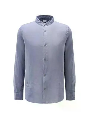 04651 / A TRIP IN A BAG Mandarin-collar Long-sleeve Shirt