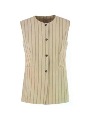 Antonelli Firenze Pinstriped Tailored Waistcoat
