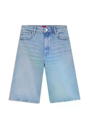 Hugo Light Washed Effect Denim Shorts
