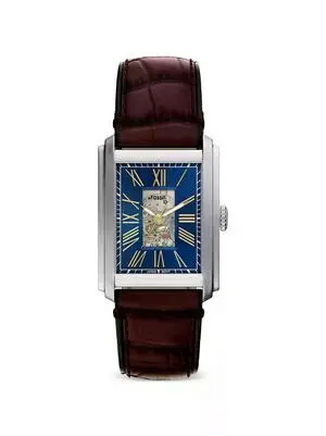 Fossil Carraway Rectangle Watch - Blue