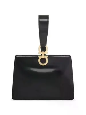 FERRAGAMO Mini Gancini Clutch - Black