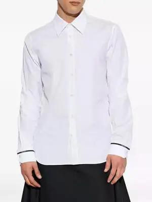 Alexander McQueen Embroidered-logo Cuff Shirt