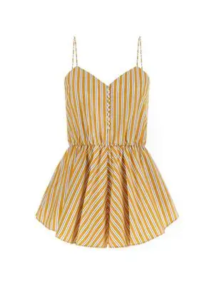 Andamane Celeste Striped Playsuit