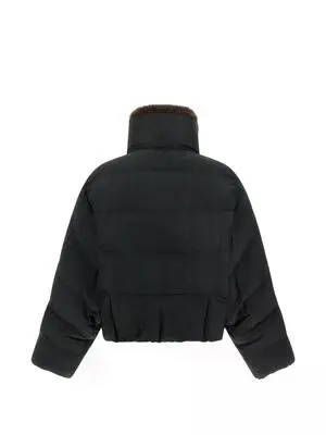 Brunello Cucinelli Monili Detail Cropped Puffer Jacket