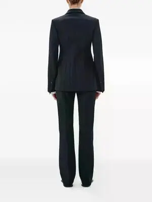 Another Tomorrow Double-breasted Structured Blazer