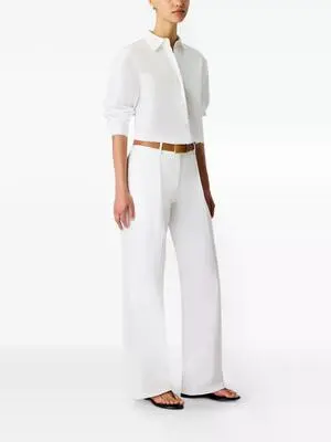 Another Tomorrow Pleated Poplin Shirt