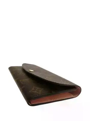 LOUIS VUITTON 2010-2026 Monogram Emilie Wallet Long Wallets - Brown