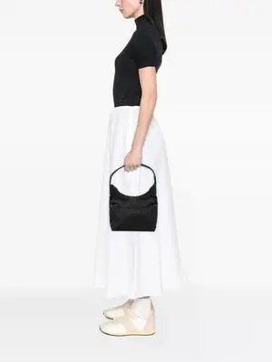 Gucci Gg Canvas Shoulder Bag - Black