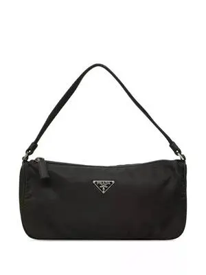 Prada Tessuto Pochette Shoulder Bag - Black