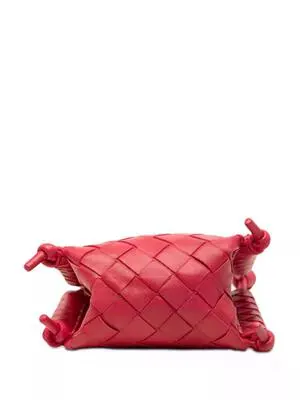 Bottega Veneta Mini Nappa Intrecciato The Knot Crossbody Bag - Pink