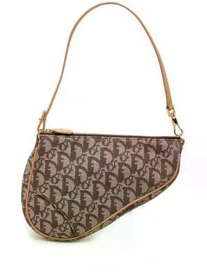 Dior Mini Saddle Pochette Shoulder Bag - Brown
