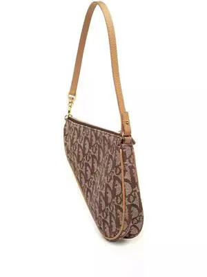 Dior Mini Saddle Pochette Shoulder Bag - Brown