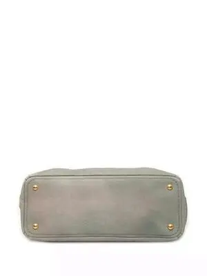 Prada Canapa Logo Satchel - Grey