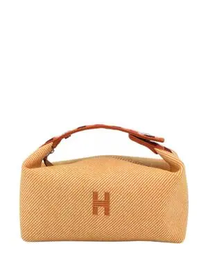 Hermès Small Wool Case Vanity Bag - Orange