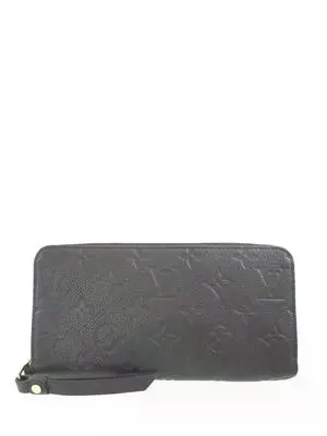 LOUIS VUITTON 2021-2026 Monogram Empreinte Zippy Wallet Long Wallets - Black