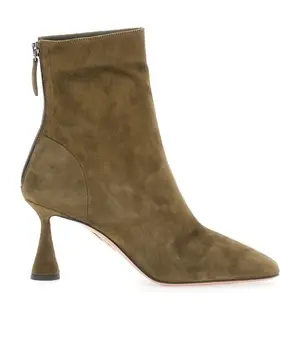 AQUAZZURA Suede Zip-fastening Boots - Green