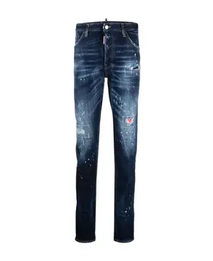 Dsquared2 Cool Guy Distressed Skinny Jeans - Blue