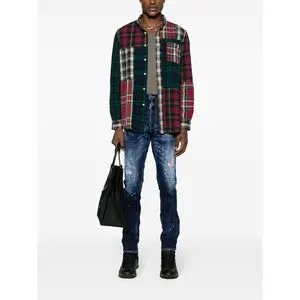 Dsquared2 Cool Guy Distressed Skinny Jeans - Blue