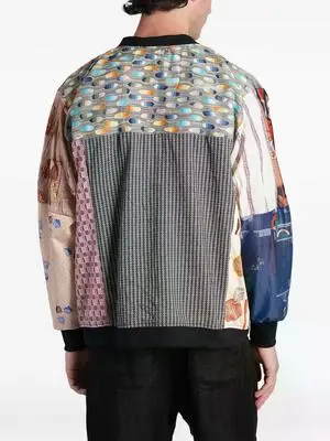 Needles Patchwork V-neck Shirt Jacket
