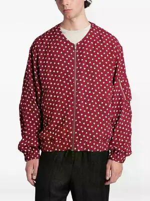 Needles Heart-print Bomber Jacket