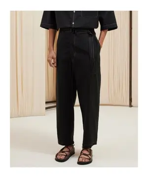 LEMAIRE Belted Cargo Pants With Button Detail