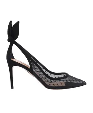 AQUAZZURA Bow Tie Pumps - Black