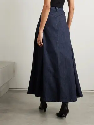 NILI LOTAN Astrid Denim Midi Skirt