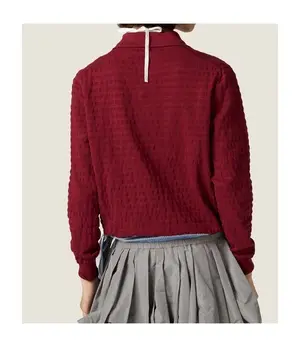 Miu Miu V-neck Cotton Sweater