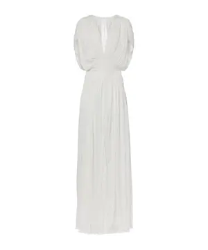 Tove Lyla Draped Jersey Gown - White