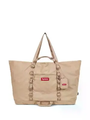 Supreme Logo-motif Tote Bag - Neutrals