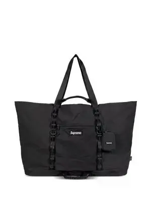 Supreme Logo Tape Tote Bag - Black