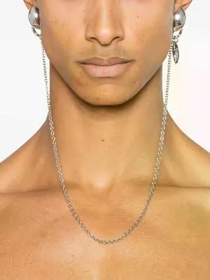 Acne Studios Tone Brass Pendant Earrings - Silver