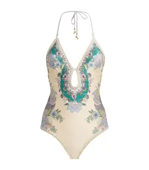 Zimmermann Crochet Indra Swimsuit - Yellow