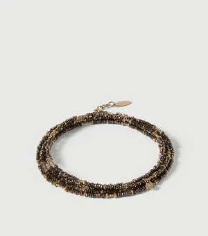 Brunello Cucinelli Sterling Silver Monili Wrap Bracelet