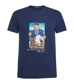Polo Ralph Lauren Cotton Polo Bear T-shirt - Navy