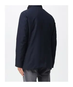 MOORER Long-sleeved Stand-up Collar Cotton Coat