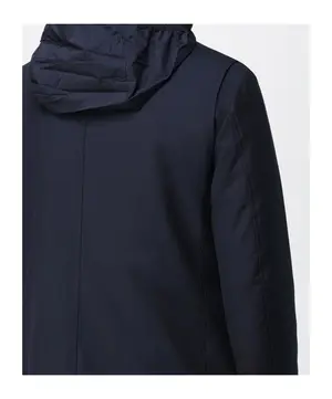MOORER Long-sleeved Stand-up Collar Cotton Coat