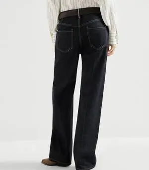Brunello Cucinelli No-fade Loose Jeans - Blue