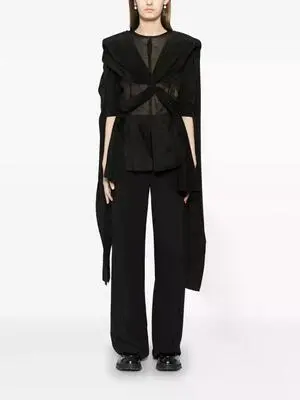 Yohji Yamamoto Round Neck Kaftans Tunics