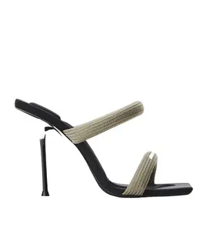 Alexander Wang Julie Tubular Webbing Sandal - Black
