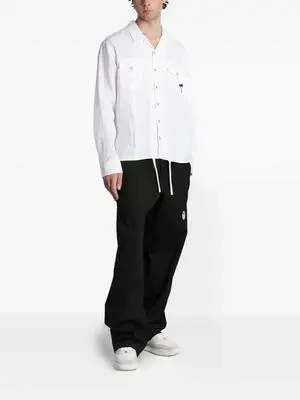 Palm Angels Cotton Wide-leg Trousers